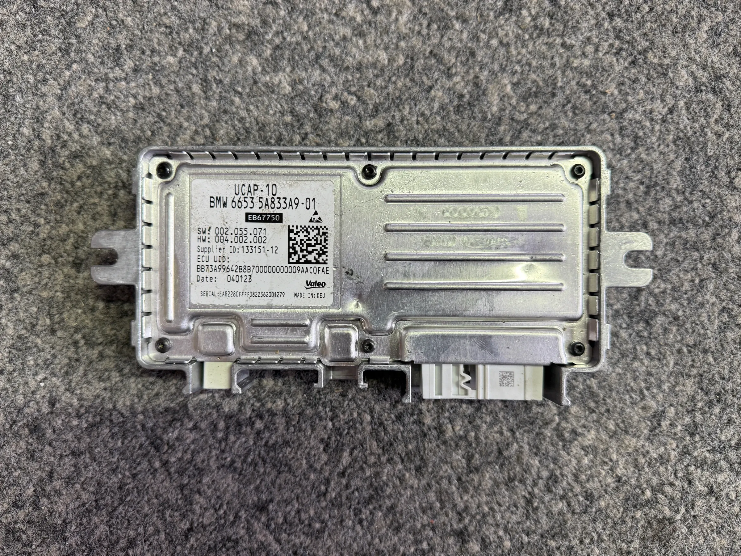 ORIGINAL BMW UCAP-10 Zentrales Assistenz-/Gateway-Steuergerät 5A833A9 ...