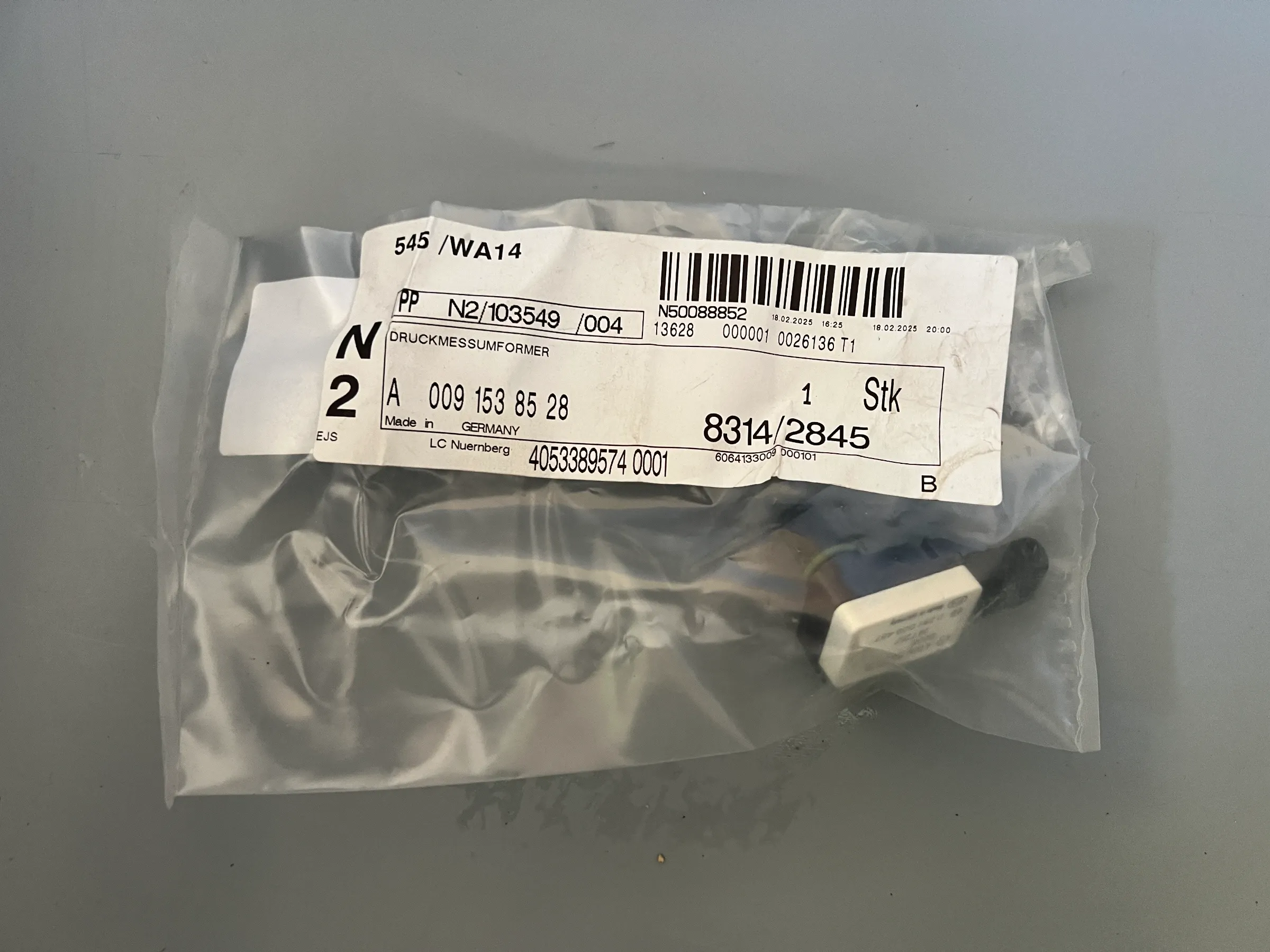 Original Mercedes Benz Drucksensor Ladedrucksensor Druckmessumformer ...